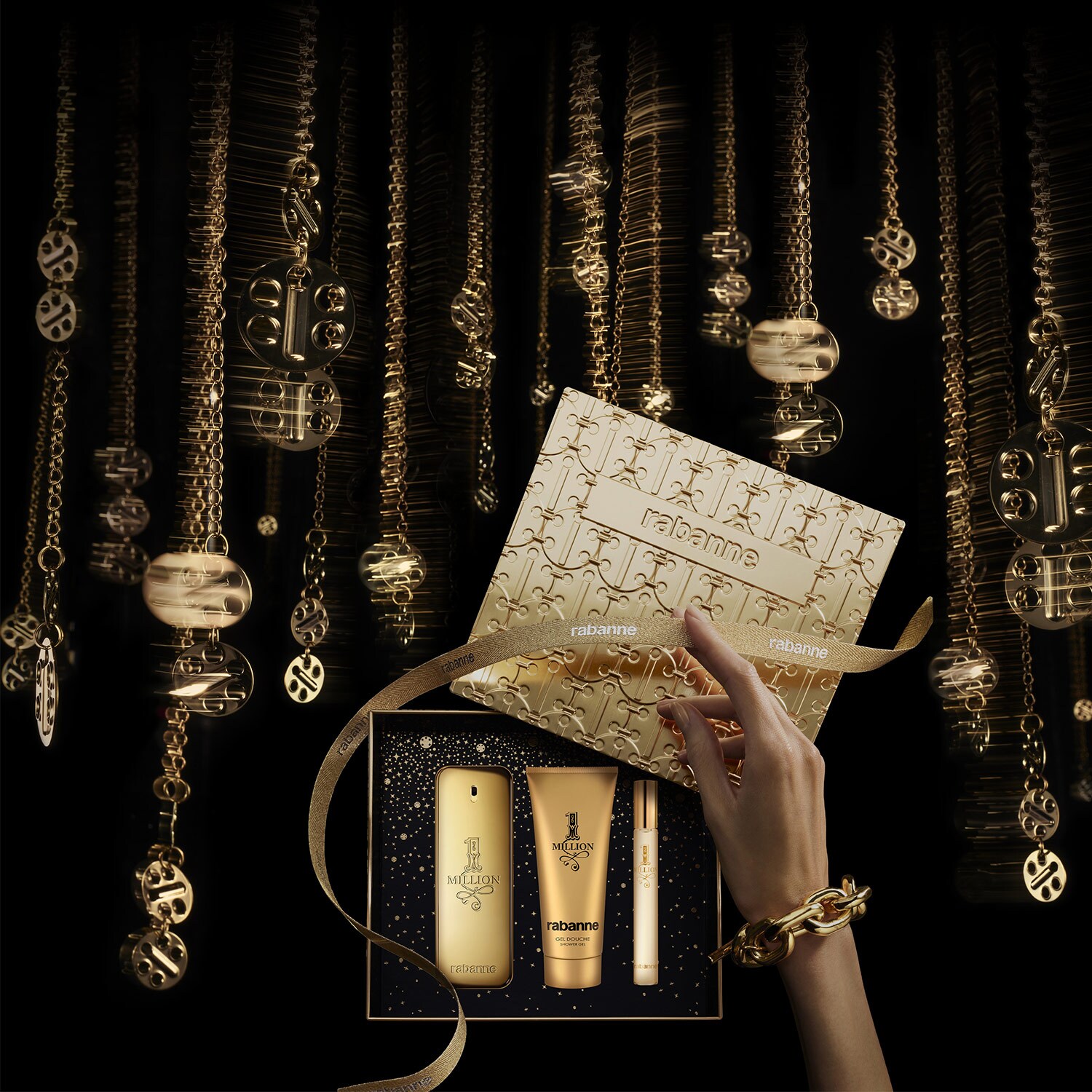 1 Million - Coffret eau de toilette, gel douche et vaporisateur de voyage de RABANNE FRAGRANCES ...